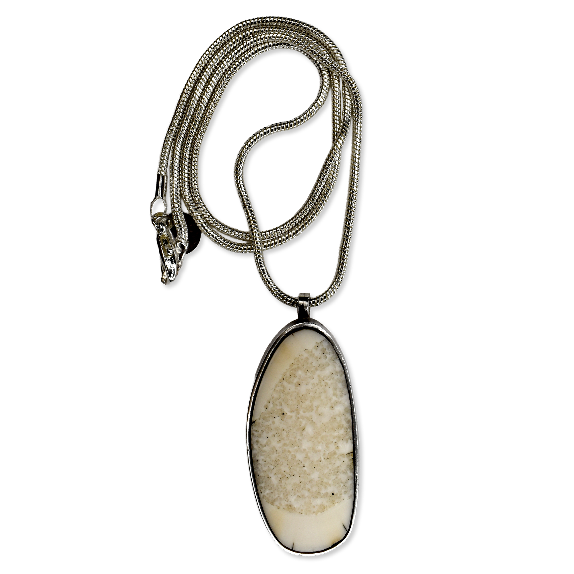 Echo Circle Elk Bone Pendant Necklace – Persimmon Hill at the National ...