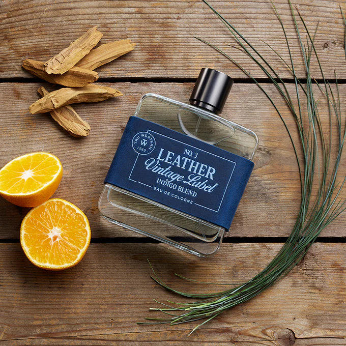 Tru Western No. 3 Leather Vintage Label Indigo Blend Cologne 3.4 oz ...